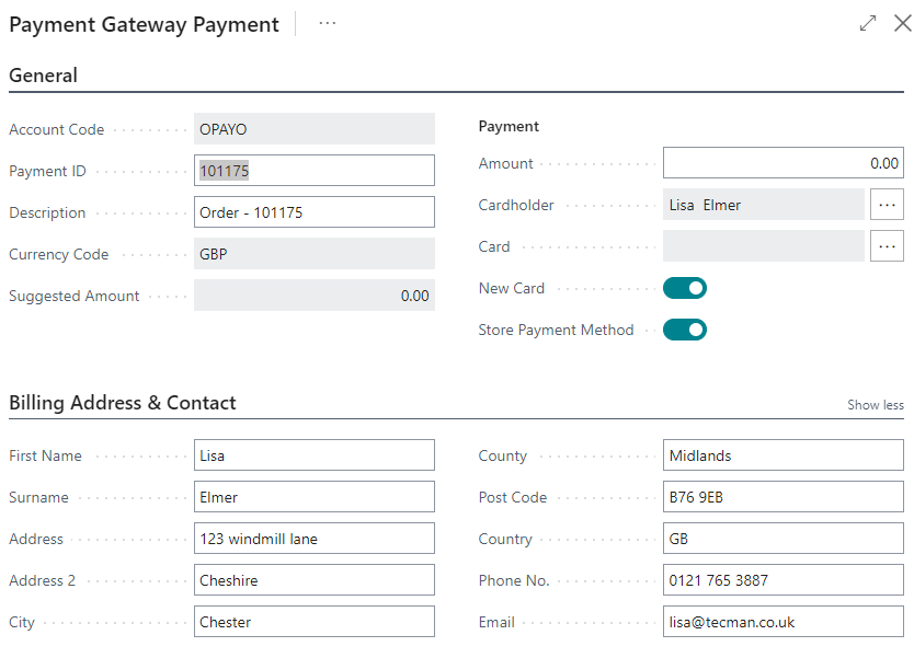 Clever Dynamics - Payment Methods